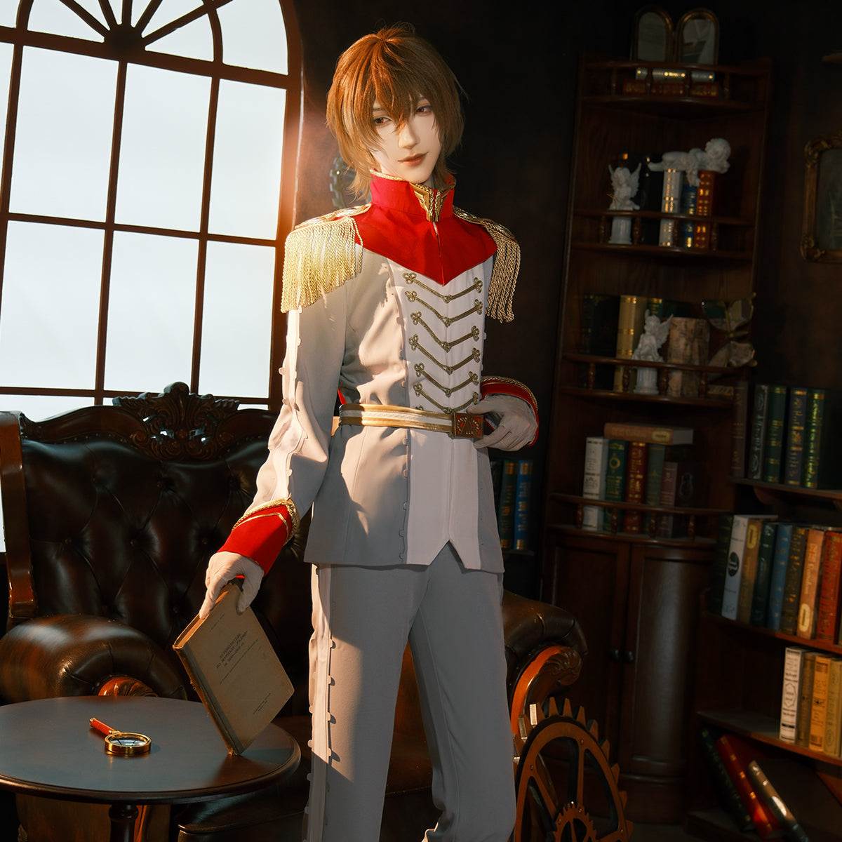 HOLOUN P5 Game Akechi Goro Cosplay Costume Wig Crow Grey Uniform Mask – HOLOUNcosplay