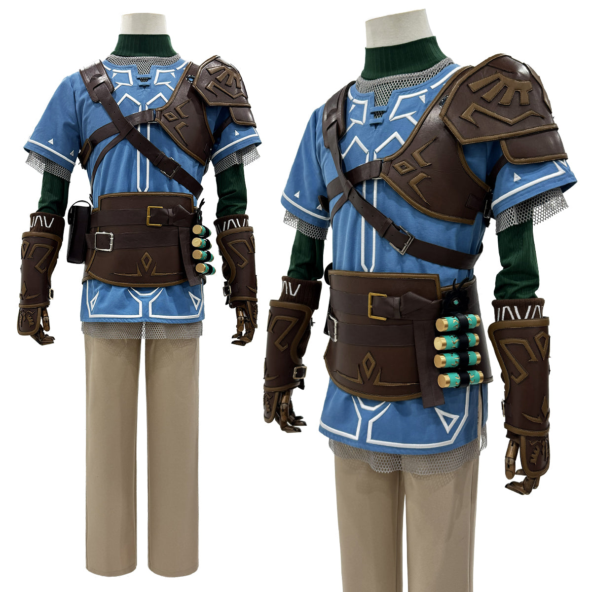 Pre-sale HOLOUN Game Link Cosplay Costume Wig Faux Leather Accessories ...