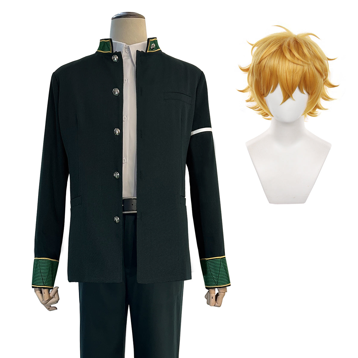 HOLOUN Wind Breaker Anime Akihiko Nirei Cosplay Costume Wig School Uni ...