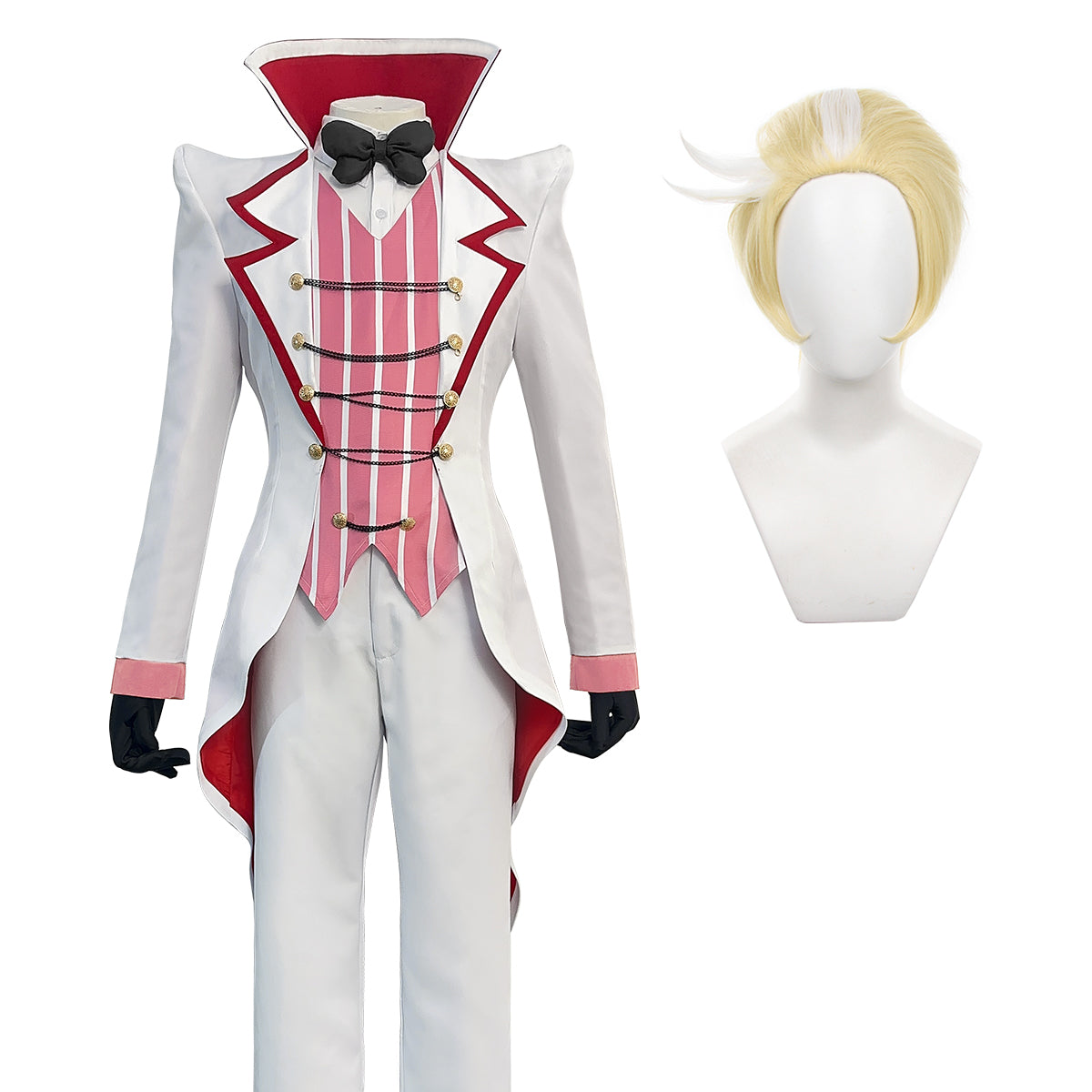 HOLOUN Haz Hotel Anime Lucifer Morningstar Cosplay Costume Stand-up Co ...