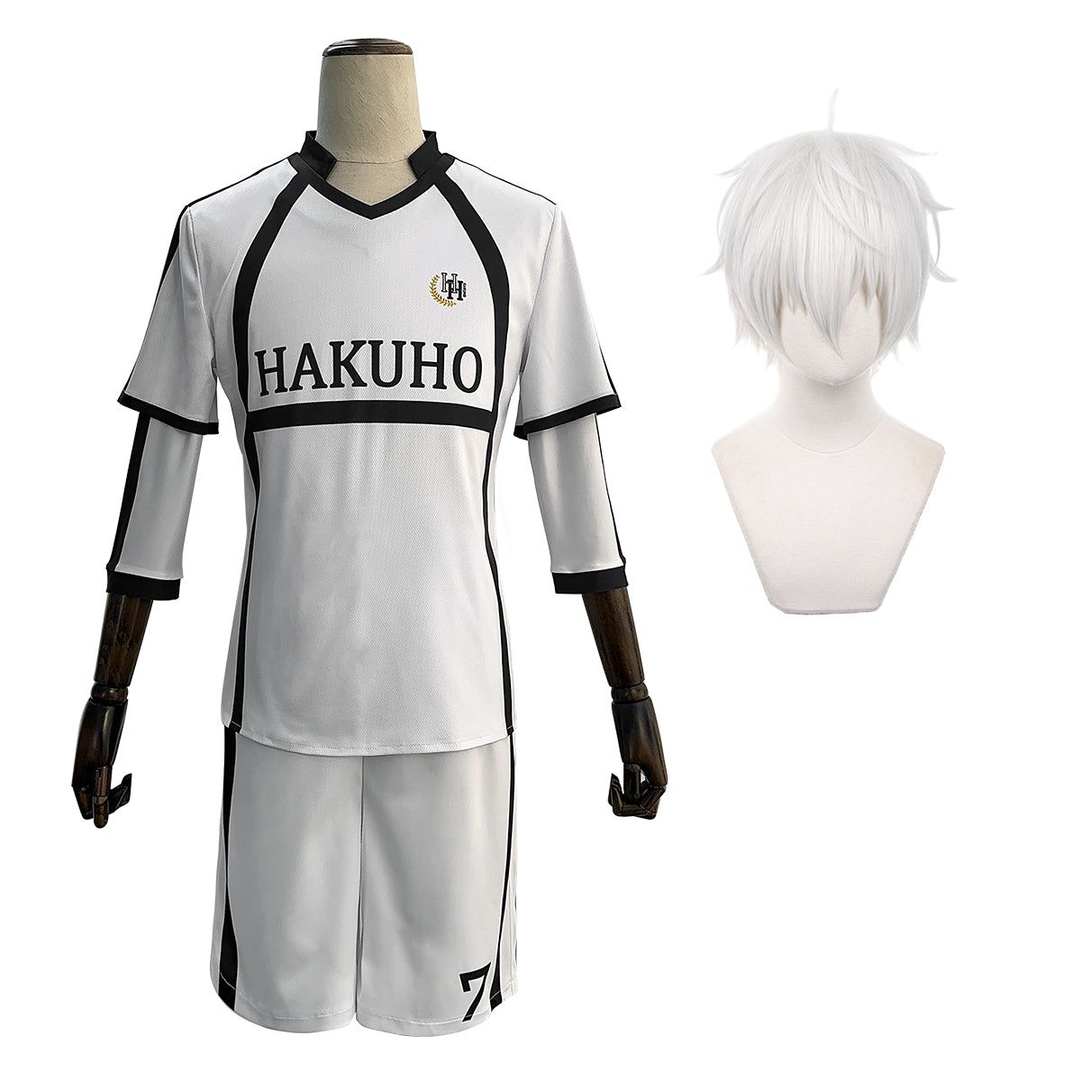 HOLOUN Anime NAGI NO.7 Cosplay Costume Jersey Wig Rose Net Football So ...