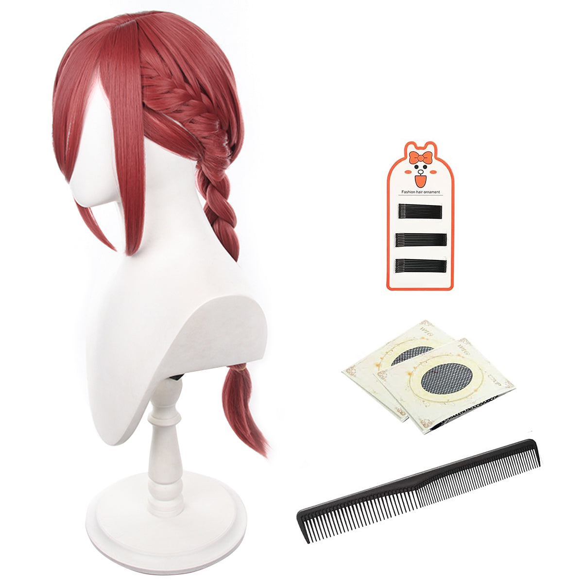HOLOUN Blue Lock Manga Anime Chigiri Cosplay Wig Braid Style Rose Net ...