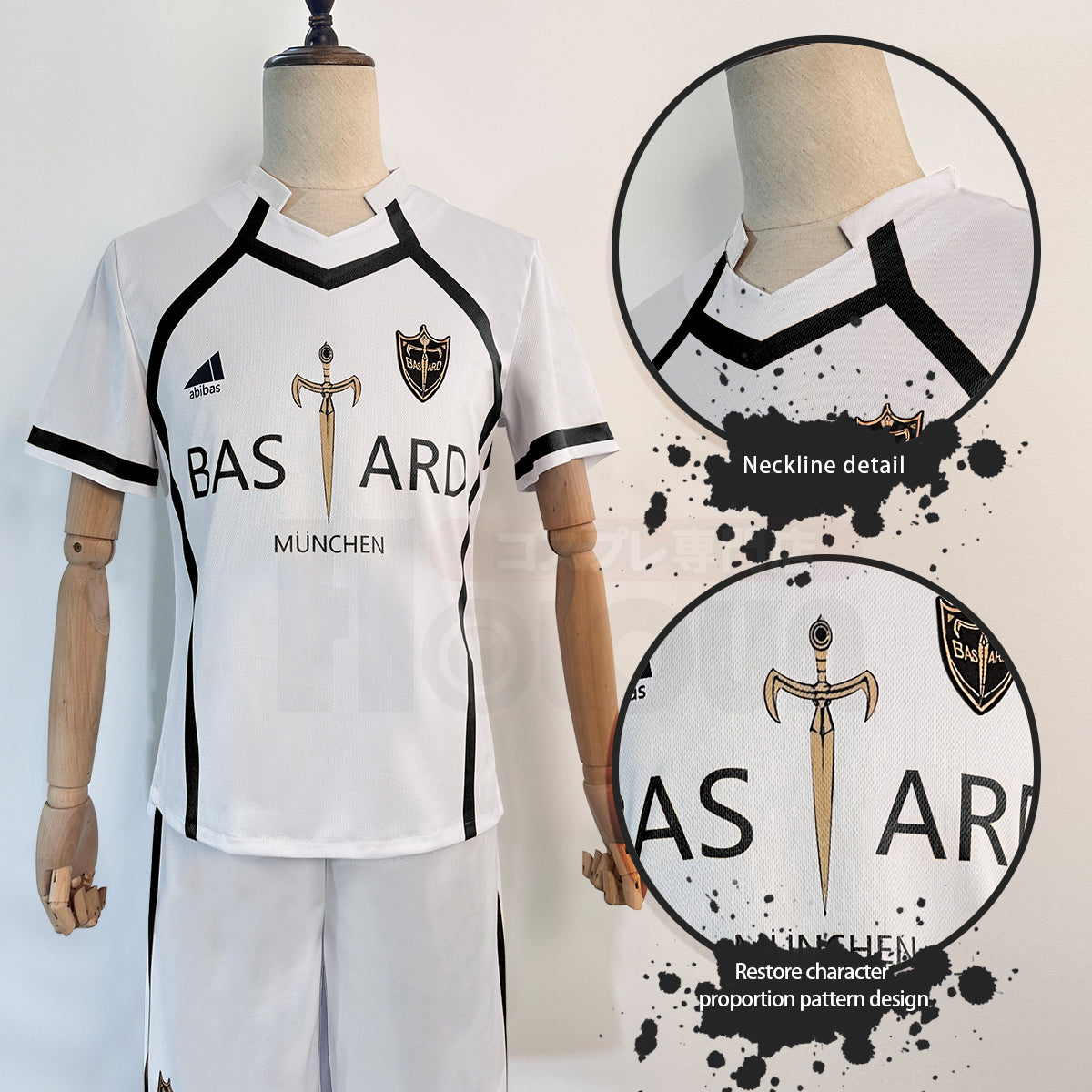 HOLOUN Blue Lock Anime Ness No.20 Cosplay Costume Bastard Munchen Embr ...