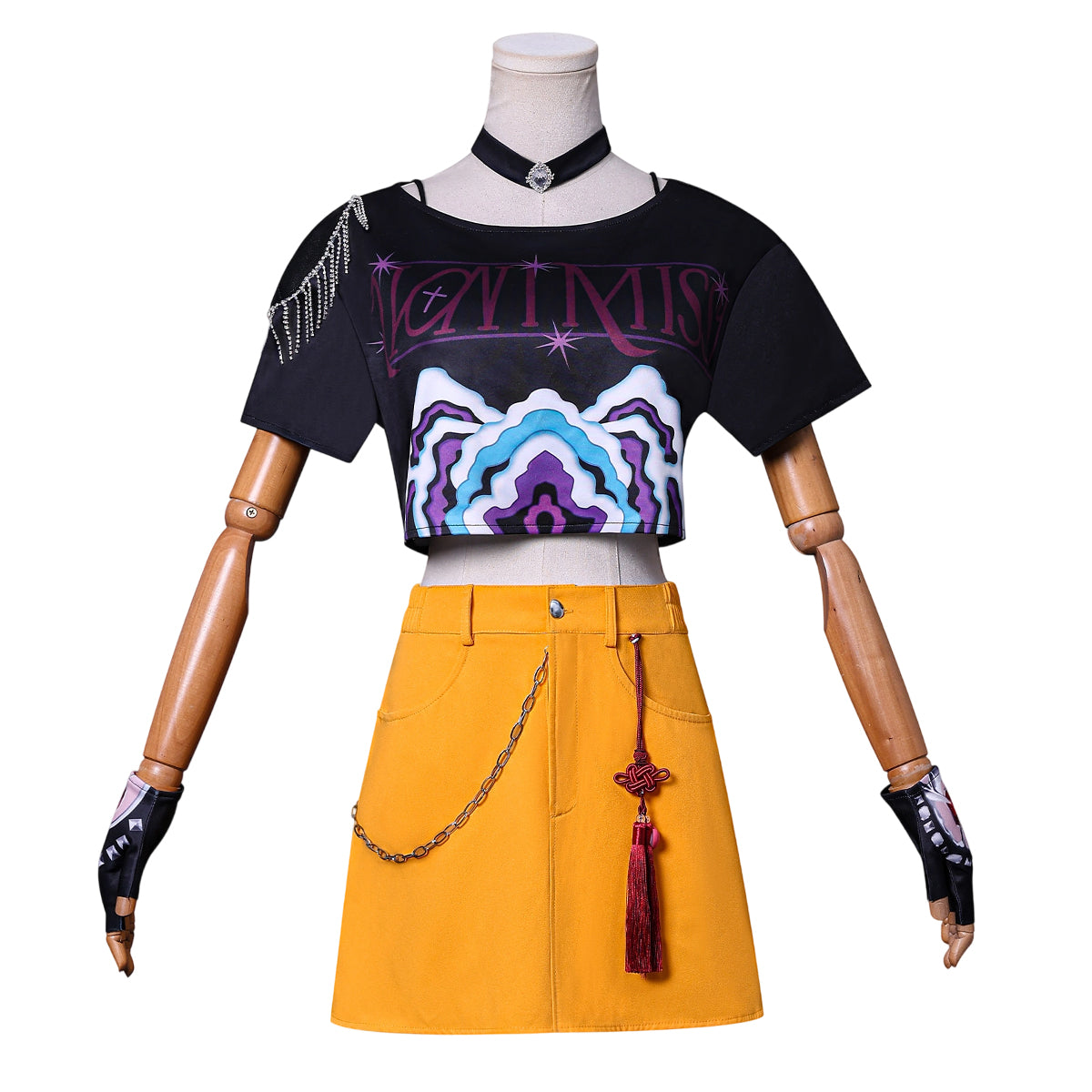 HOLOUN Anime Miraa Cosplay Costume T-shirt Skirt Animation Convention ...