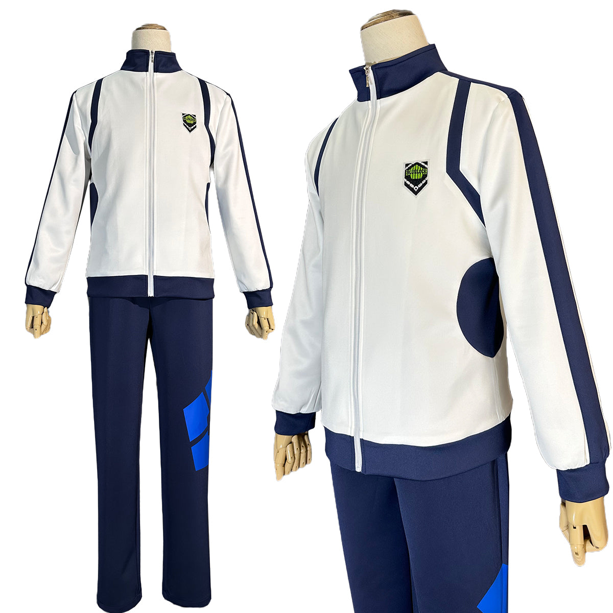 HOLOUN Blue Lock Anime Cosplay Costume Full-Zip Sportswear Tracksuit S ...